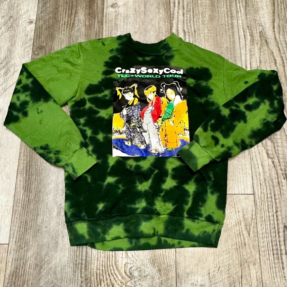 Tlc Shirts Tlc Vintage Crazy Sexy Cool World Tour Tie Dye Crewneck Sweatshirt Small Poshmark